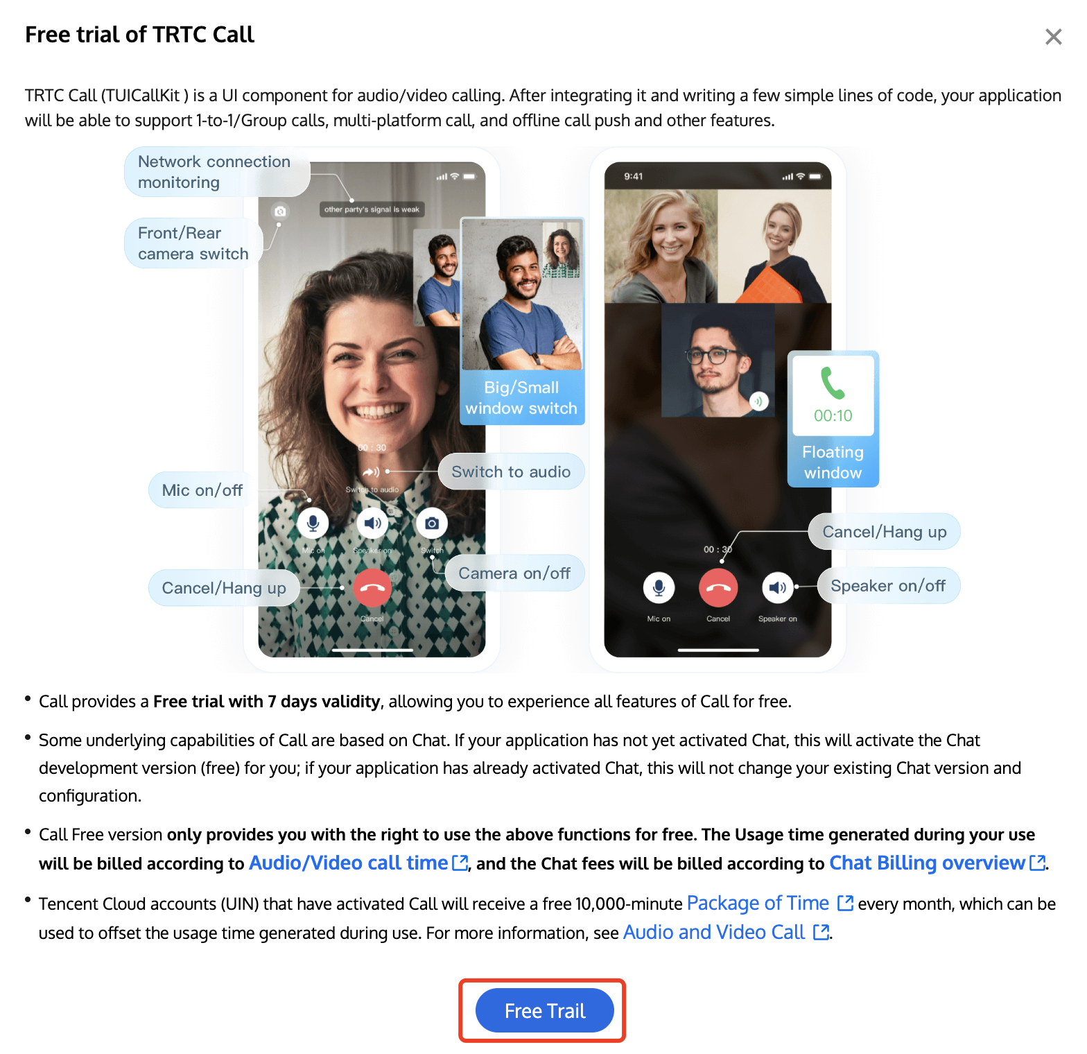 Integration (TUICallKit) Flutter - Tencent RTC Documentation
