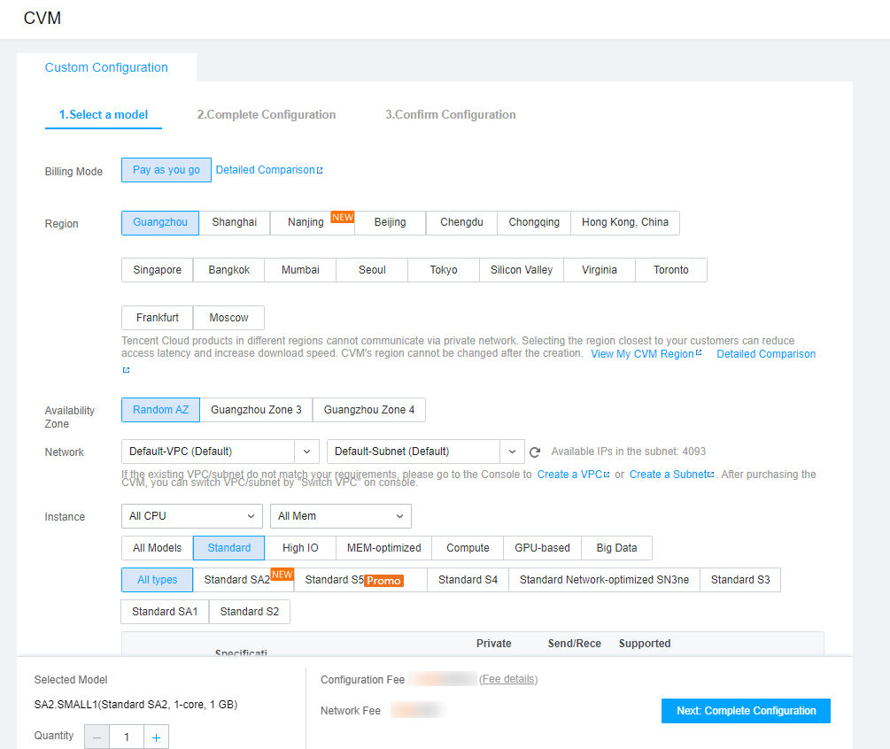 Menyesuaikan Konfigurasi CVM Linux | Tencent Cloud