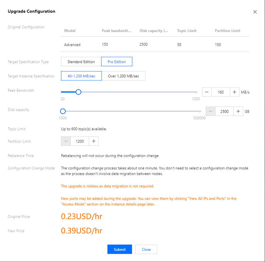 Upgrading Instance | Tencent Cloud